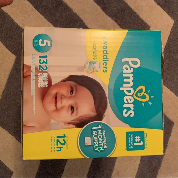 Pampers | Accessories | Pampers Swaddlers Size 5 Month Supply | Poshmark